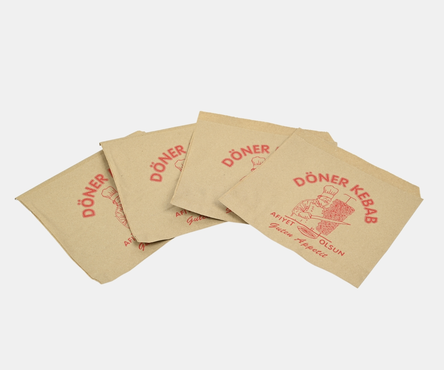 Dönertüte braun | 16x16cm 4kg, 2000 Stk/Packung - ParsPack